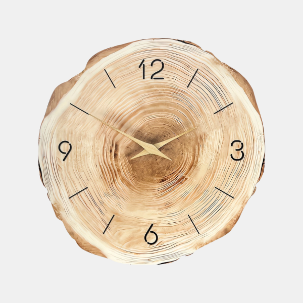 Horloge_Murale_Silencieuse_Effet_Bois_Texture_R_aliste_pour_D_coration ...